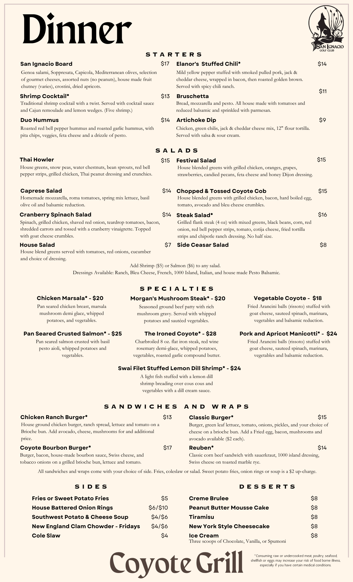 Coyote Grill - San Ignacio Golf Club